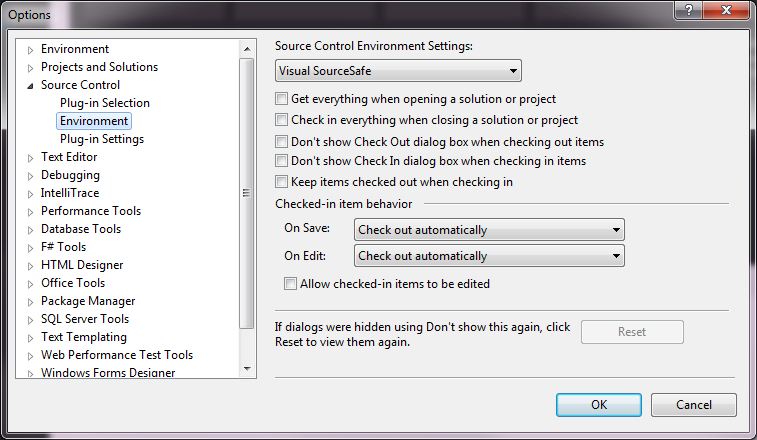 Using VSS 2005 with Visual Studio 2012 - Mister Phong Tran