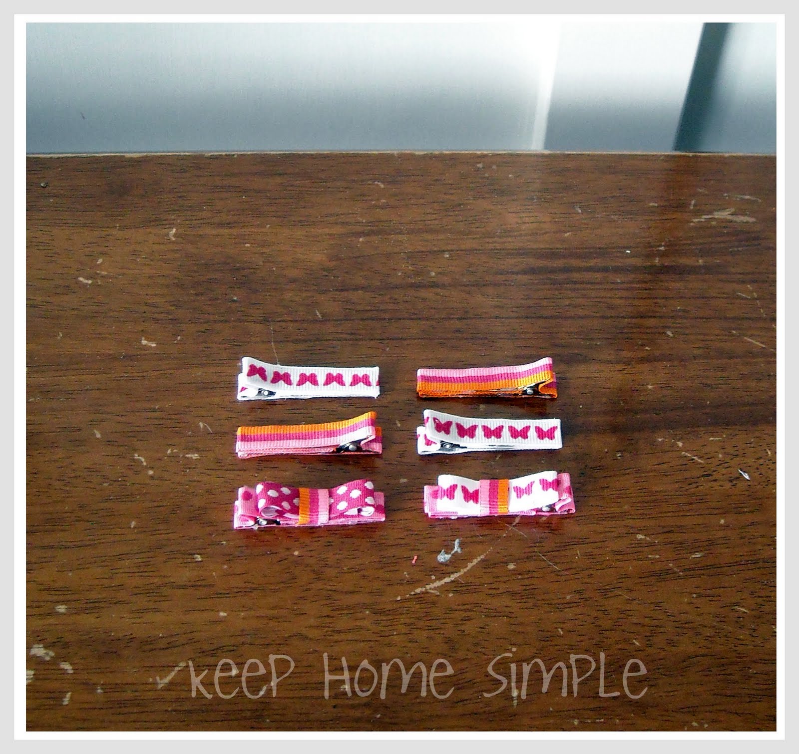 Keep Home Simple: Sweet Ribbon Barrettes - How To