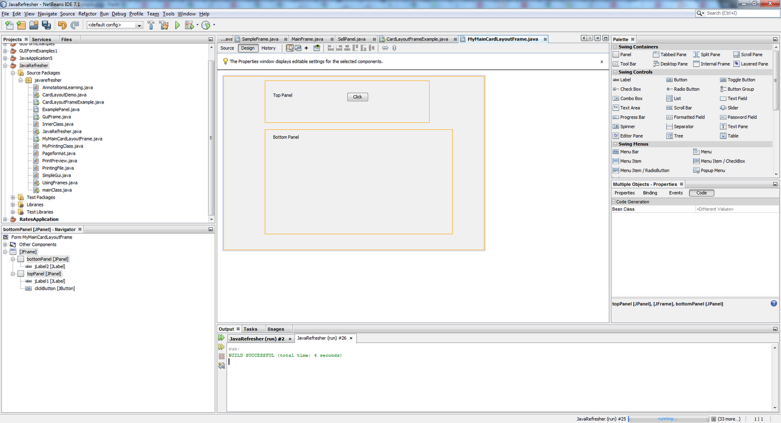 Java Pew Pew: Using Netbeans to Create a CardLayout