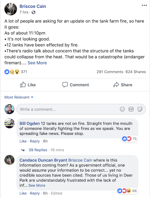 "Little Baby" Briscoe Cain shelter in place | Bay Area Houston