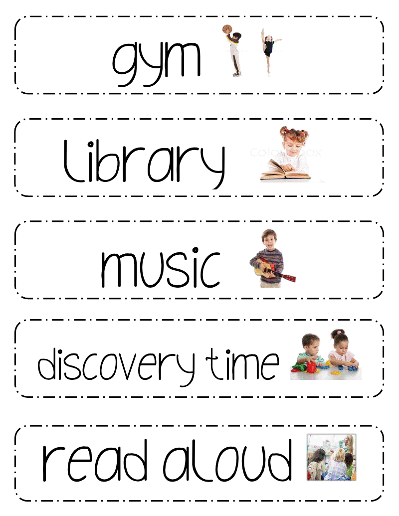 Living the Teaching Life: Schedule Cards