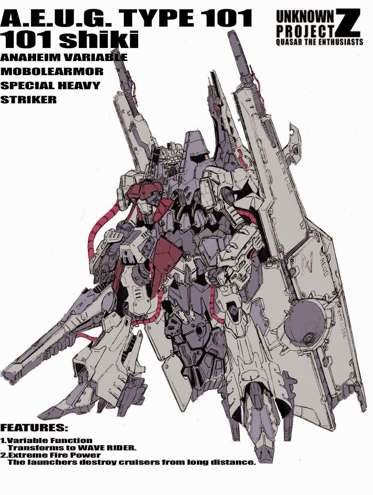 Custom Build: 1/100 AEUG Type 101 Shiki Zeta Gundam