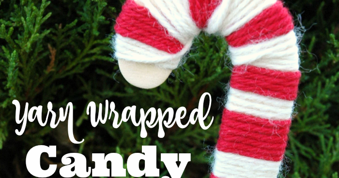 Yarn Wrapped Candy Cane Christmas Ornament | What Can We Do With Paper ...