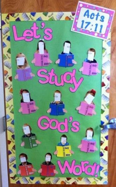 Let's Study God's Word Bulletin Board | Bible Fun For Kids