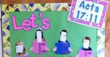 Let's Study God's Word Bulletin Board | Bible Fun For Kids