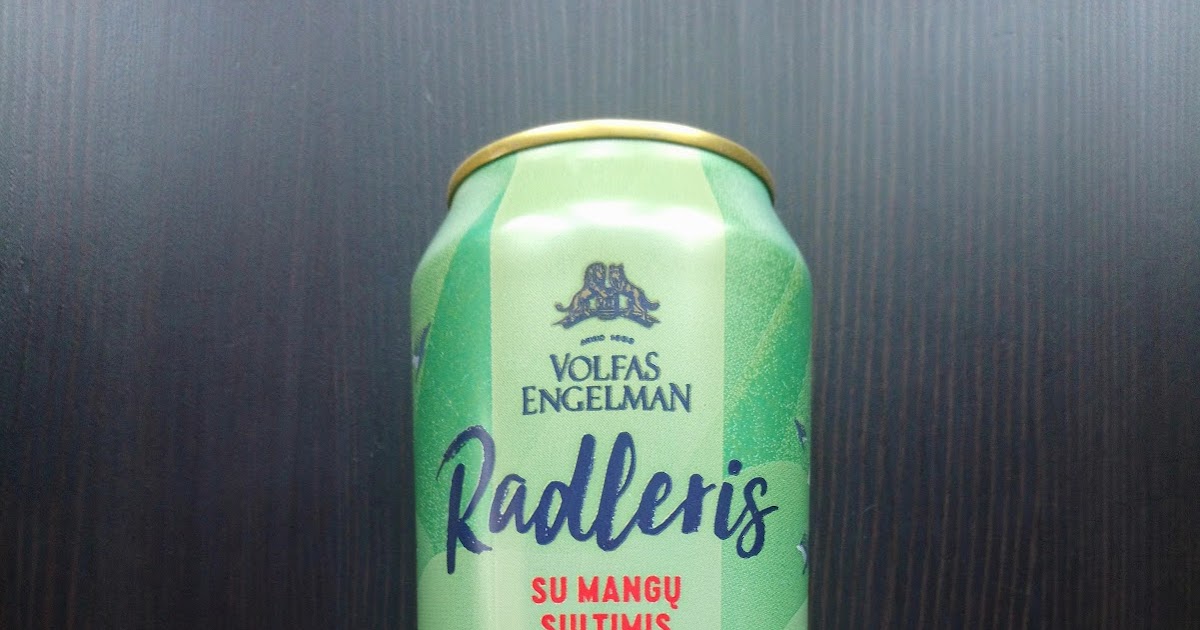Collection of beer cans: Volfas Engelman - Radleris - Su mangų sultimis