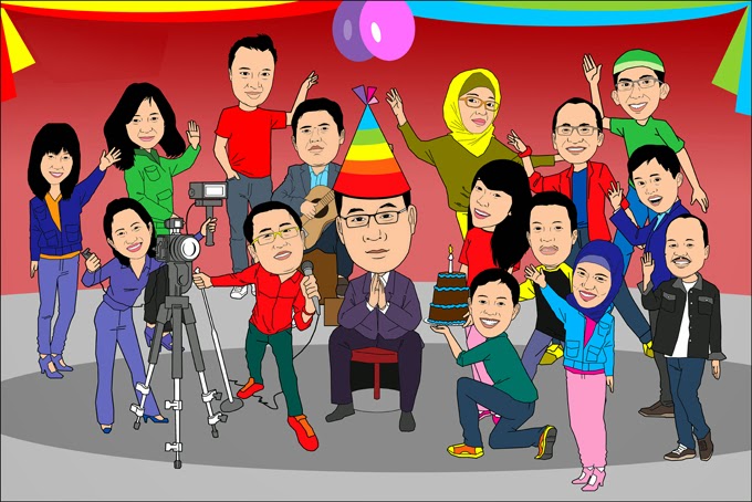PESAN KARIKATUR MURAH: Karikatur Rame-rame Sekantor