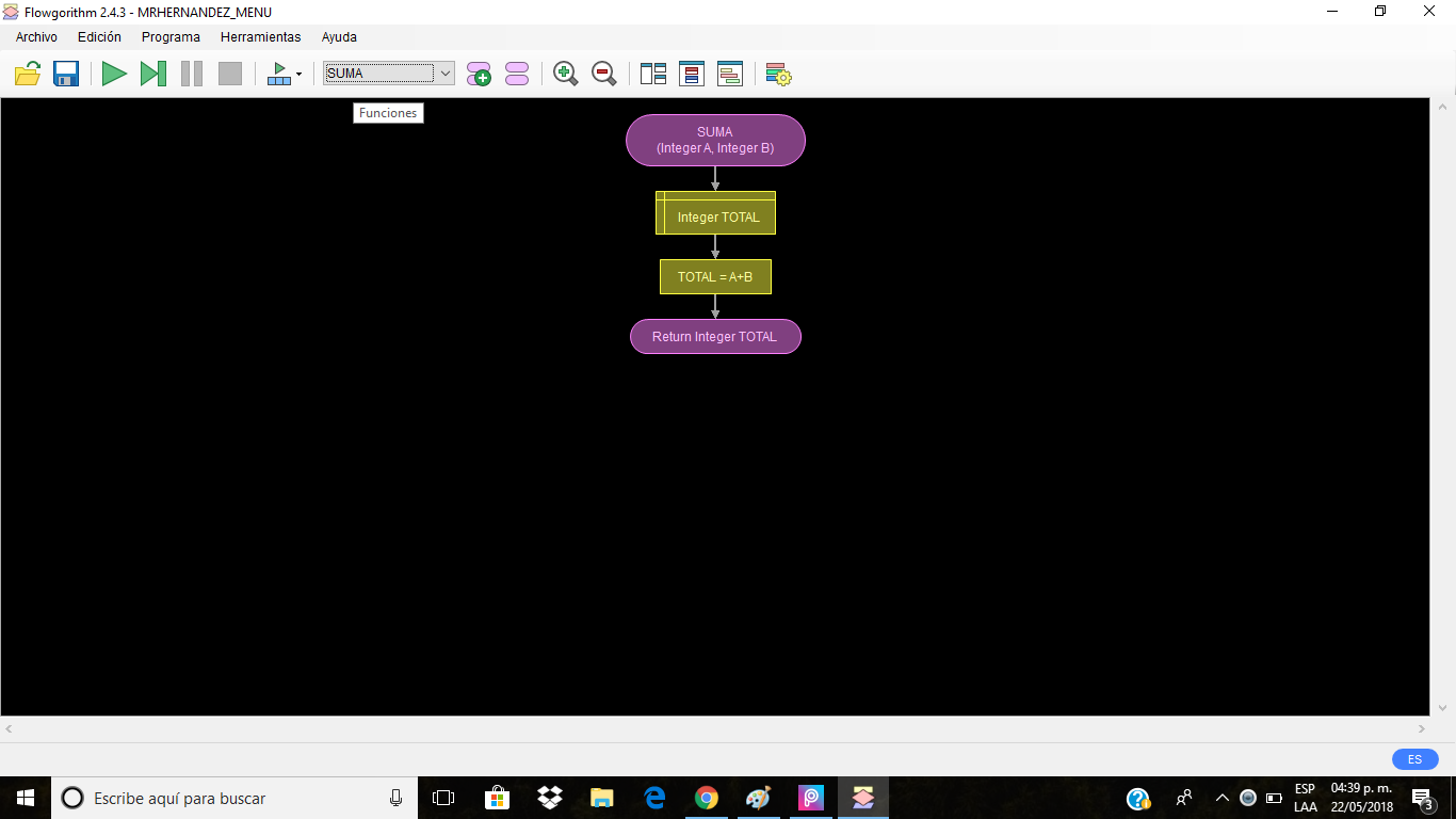 2.5 HACER UN MENÚ EN FLOWGORITHM