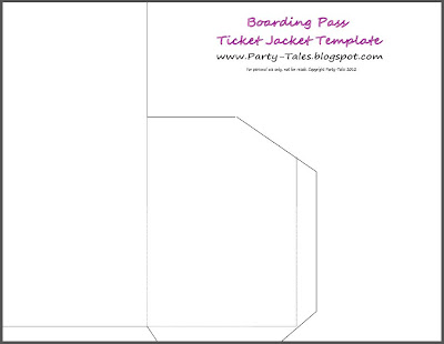 Party-Tales: ~ Tutorial ~ DIY How to make a Boarding Pass Invitation