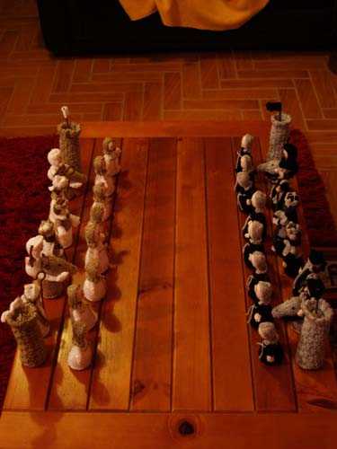 Valerie's Knitting Gallery: Knitted Chess Set