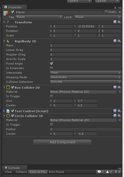 Making a player move in Unity