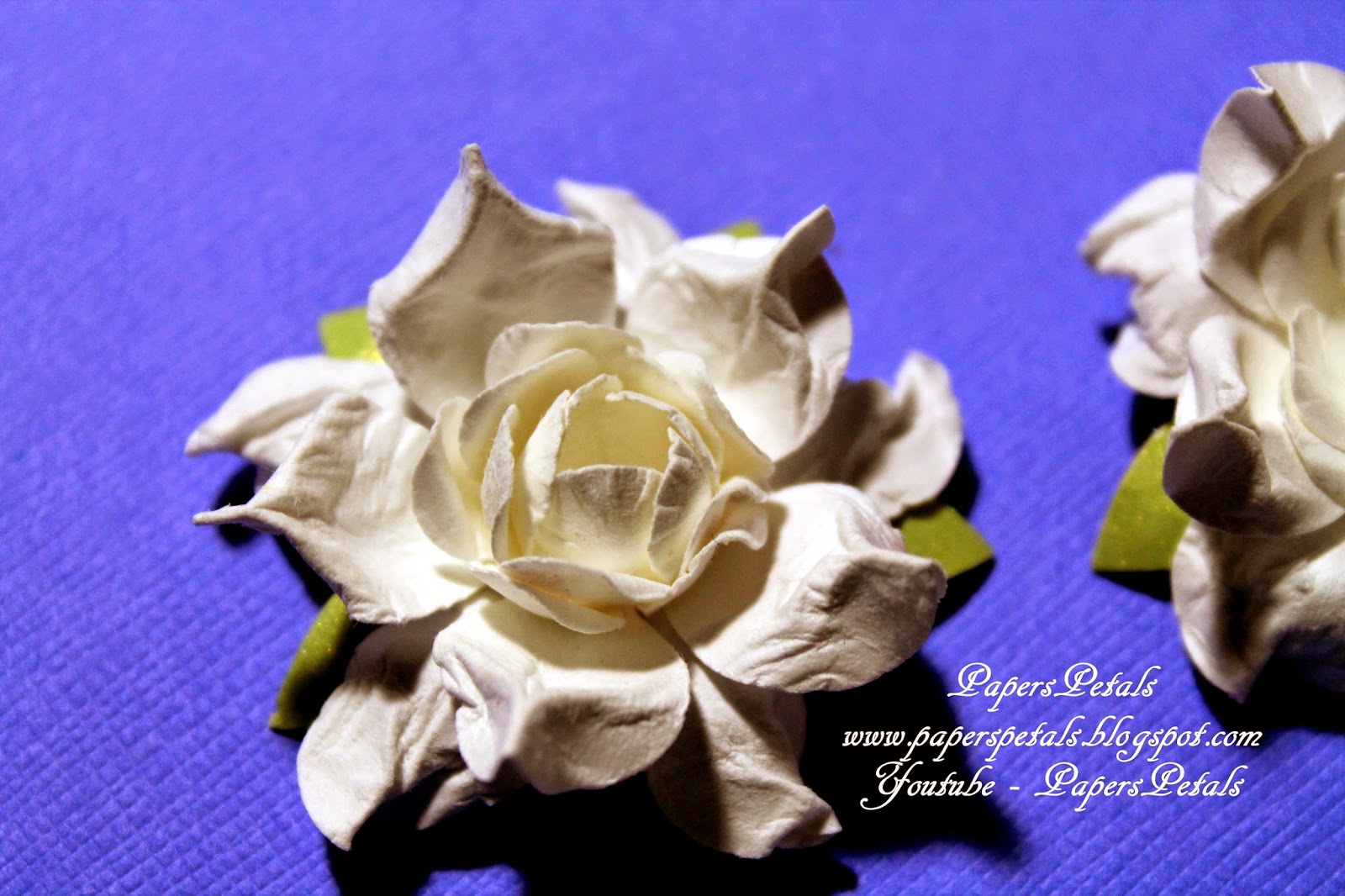 PapersPetals: Gorgeous Gardenia Tutorial