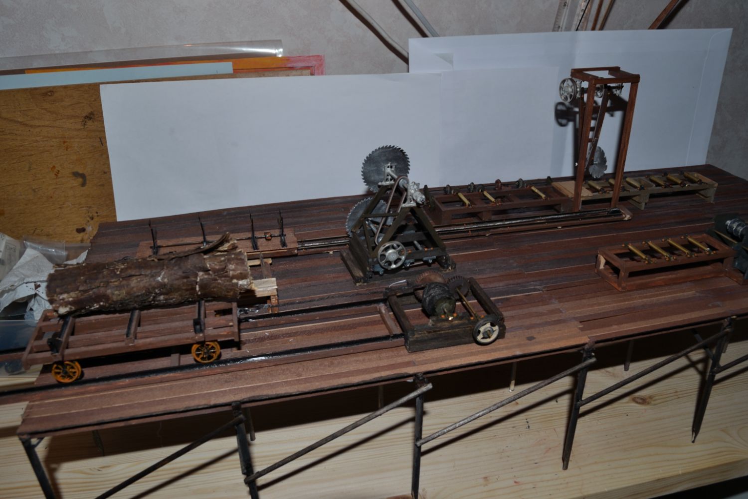 Steven's Valley RR: On30 sawmill from scratch -- progress photos (2)