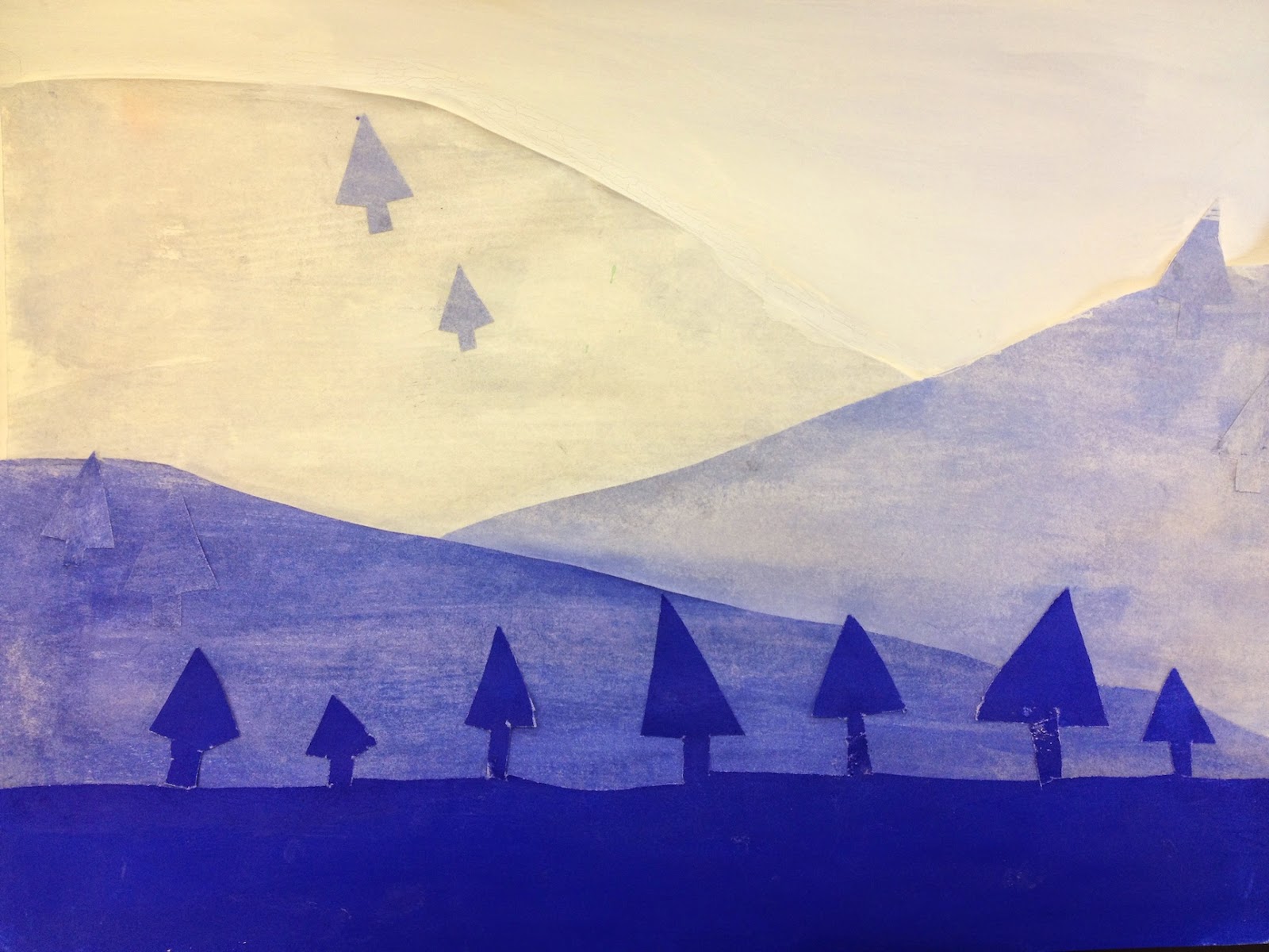 Art at Hosmer: Monochromatic Tints Landscapes