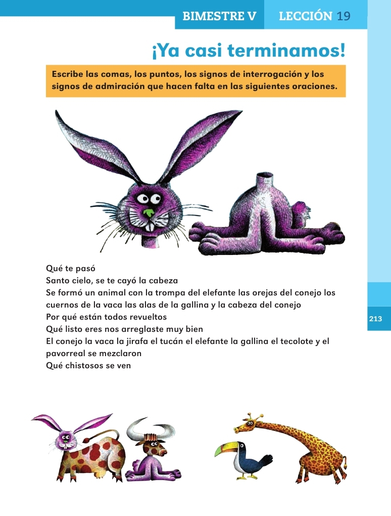 ¡Ya casi terminamos! - Bimestre V - Lección 19 - Apoyo Primaria