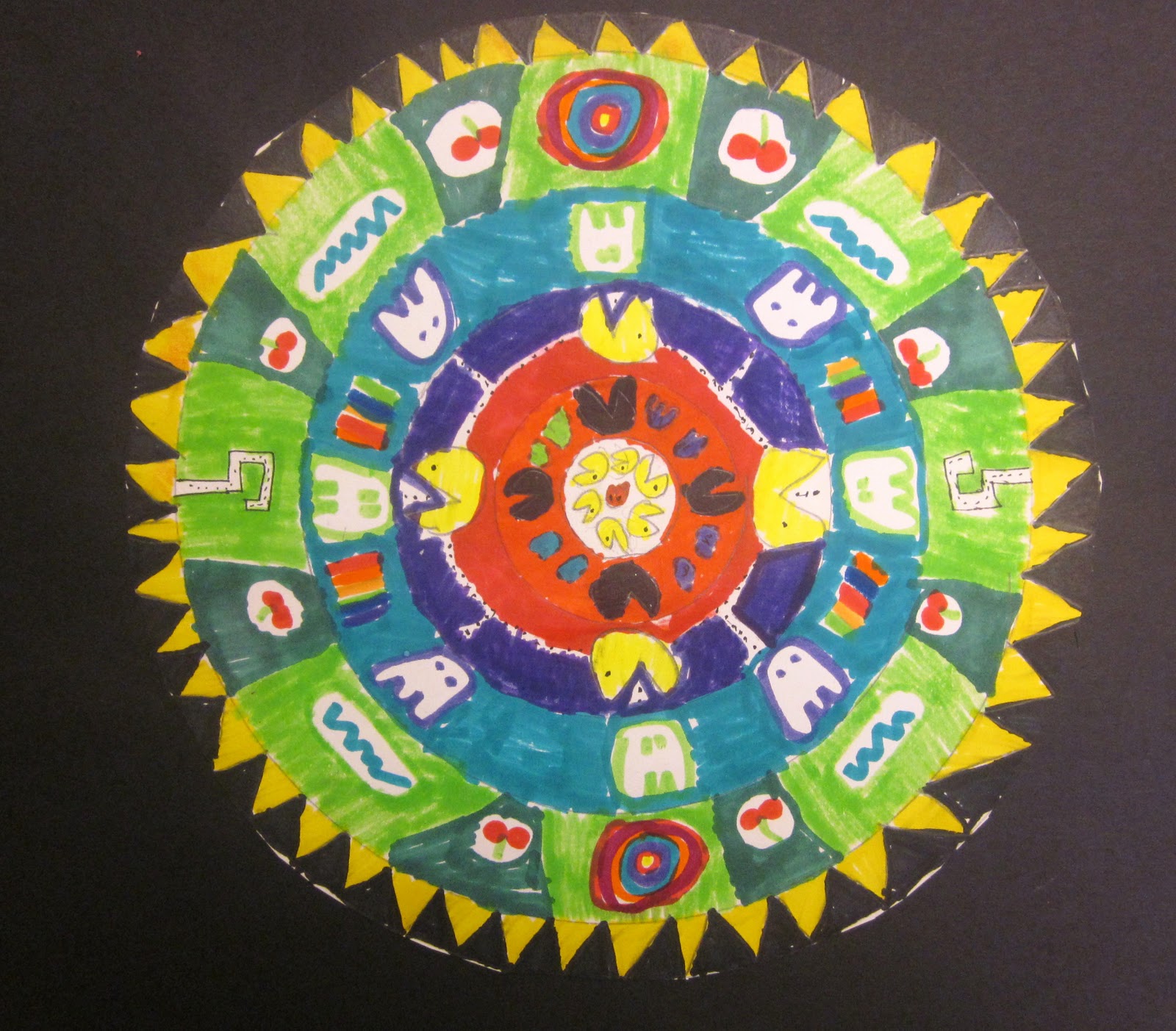 Art is Basic-- Art Teacher Blog: Radial Design-- 3rd/4th Grade