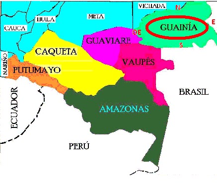 Región Amazónica: DEPARTAMENTO DEL GUANÍA