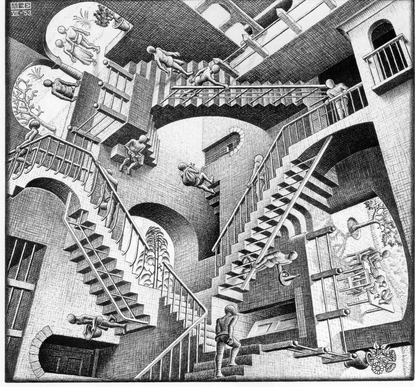 Equerre: Diverses lithographies - M.C. Escher (1898-1972)