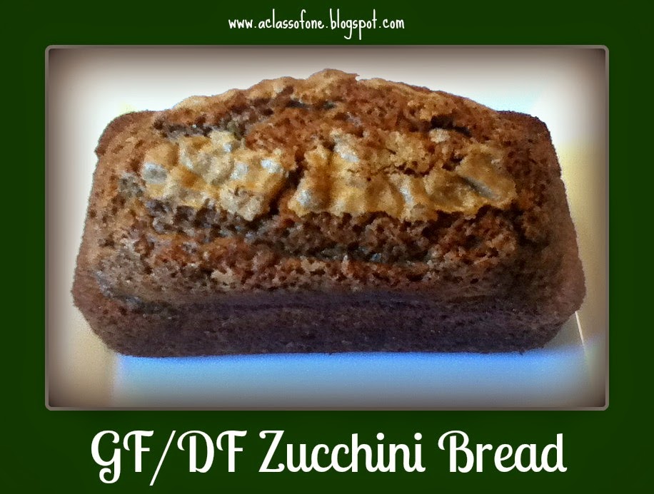 "Be The One" : GF/DF Zucchini Bread