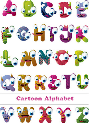 Quality Graphic Resources: Cartoon Monster Alphabet