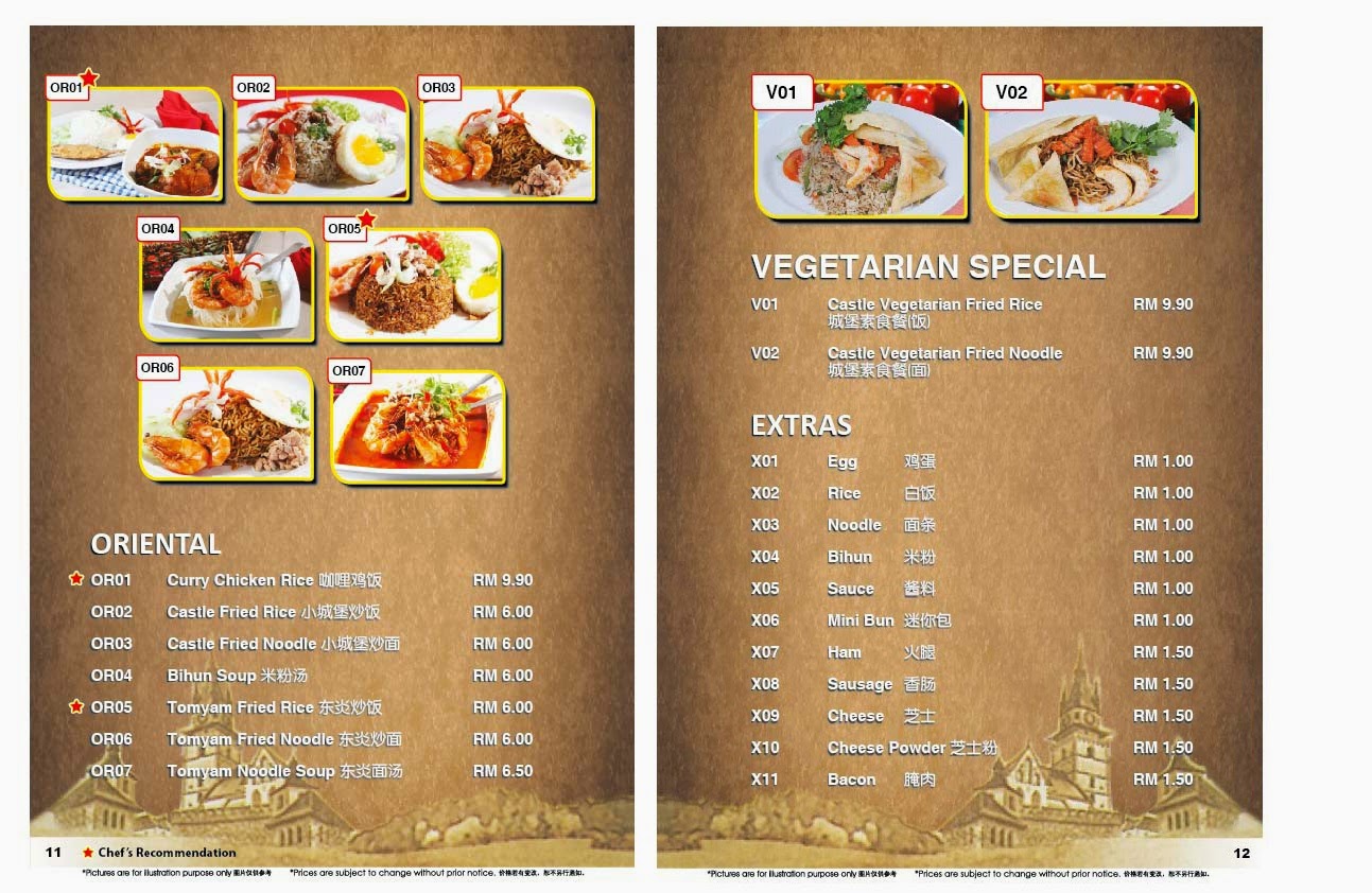 Little Castle Menu Batu Maung: Complete Menu clear & complete version