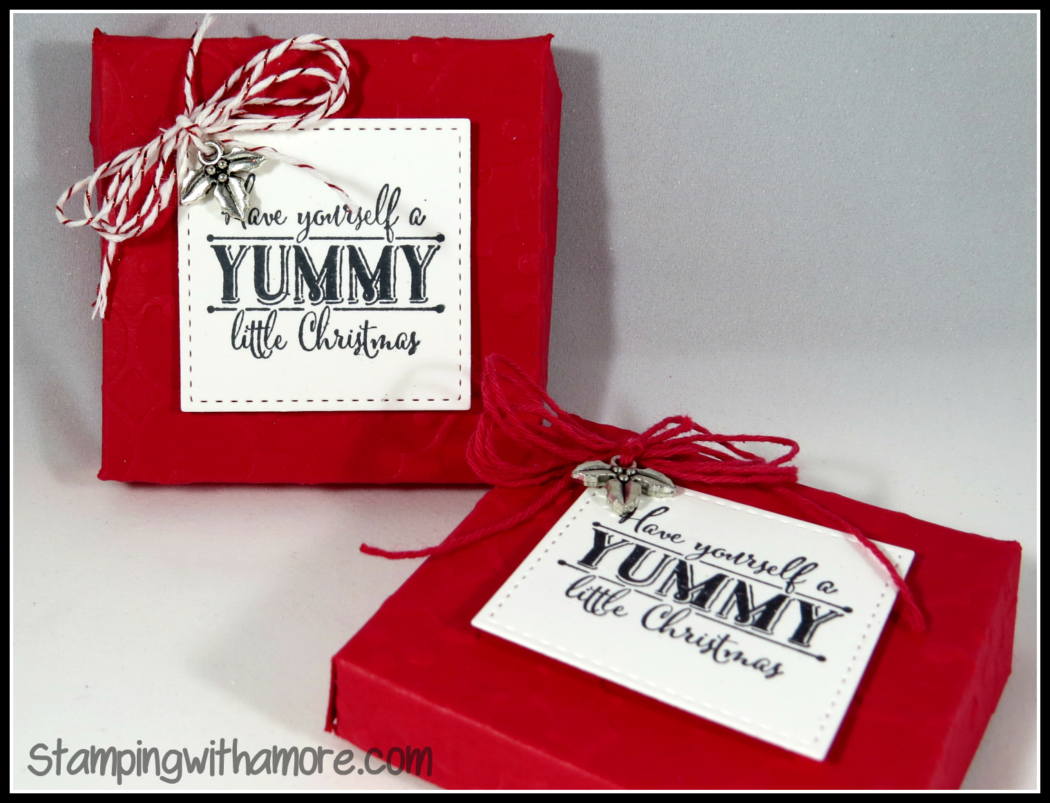 Stampingwithamore: YUMMY LITTLE CHRISTMAS TREAT HOLDER