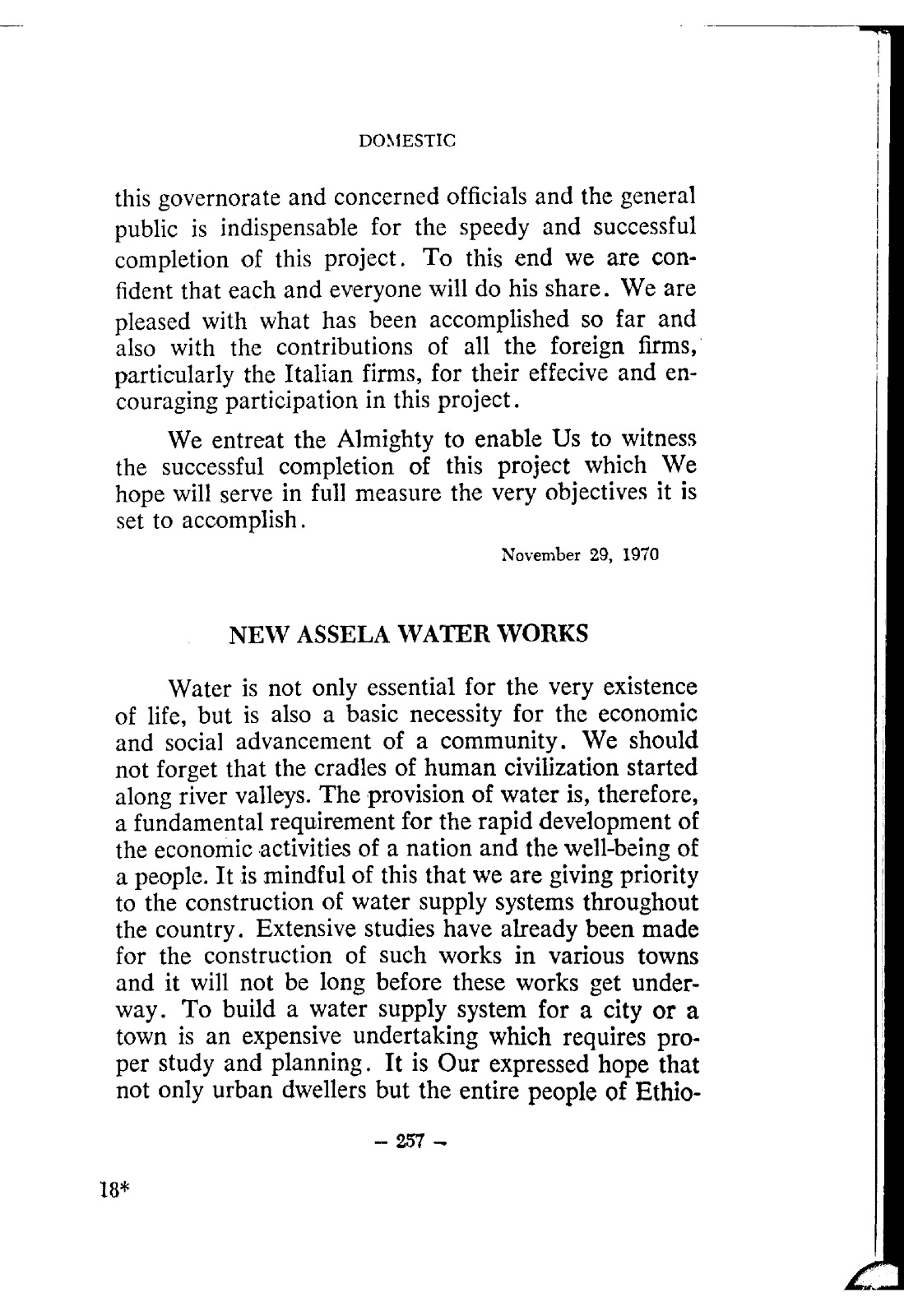 Speech of the Day - Chronological Speeches of His Imperial Majesty ...
