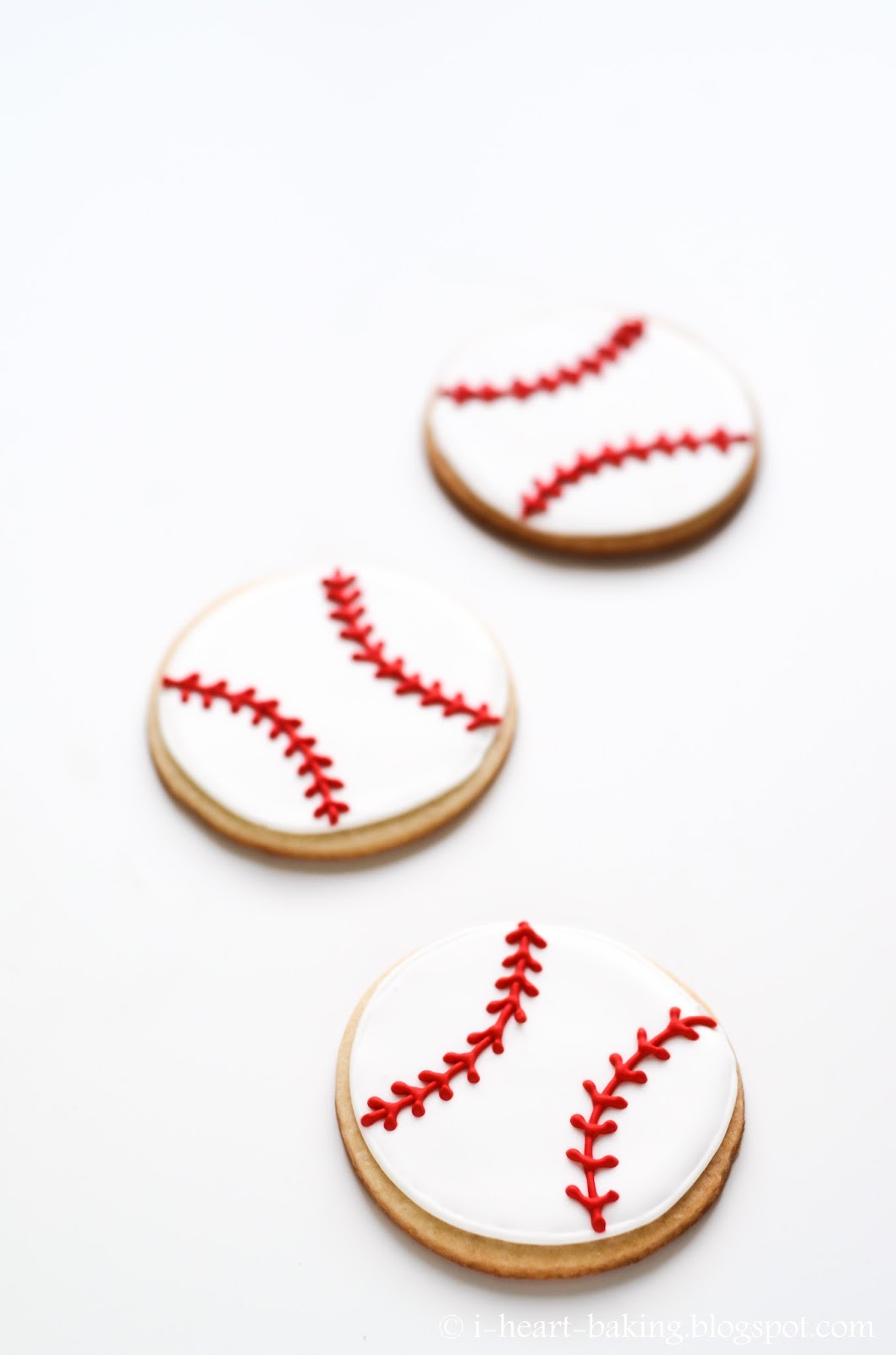 i heart baking!: baseball cookies for a little slugger baby shower