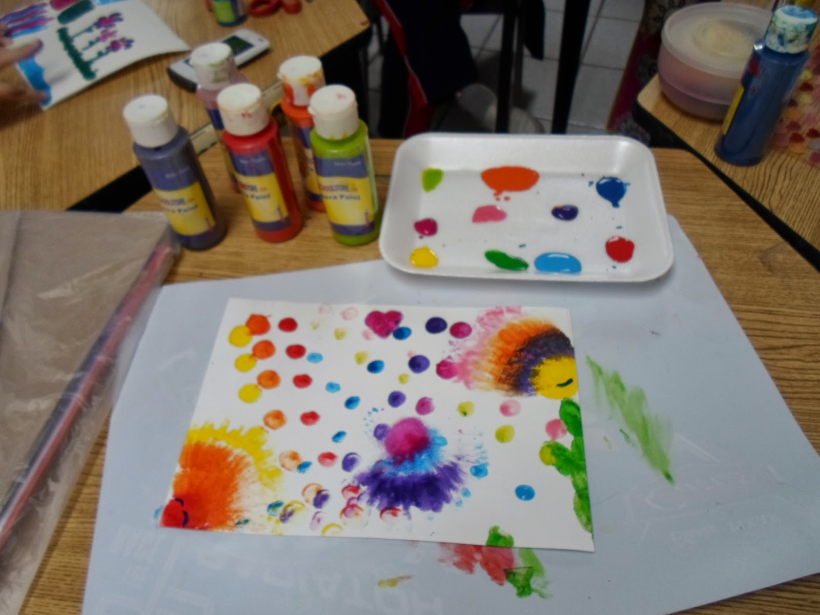 Una mirada a las artes : Dactilopintura