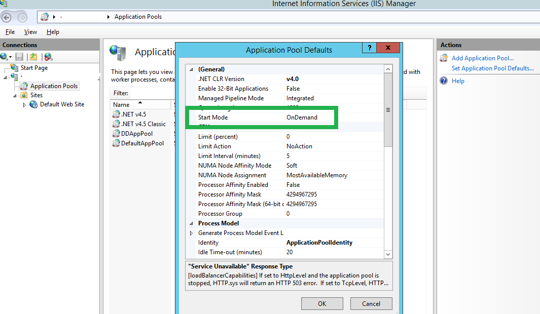 Code Bits Iis Automatically Restart Stopped Apppools