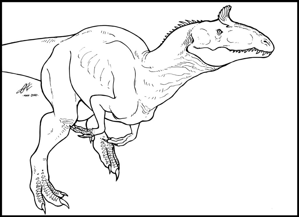 Cryolophosaurus Coloring Pages Coloring Pages