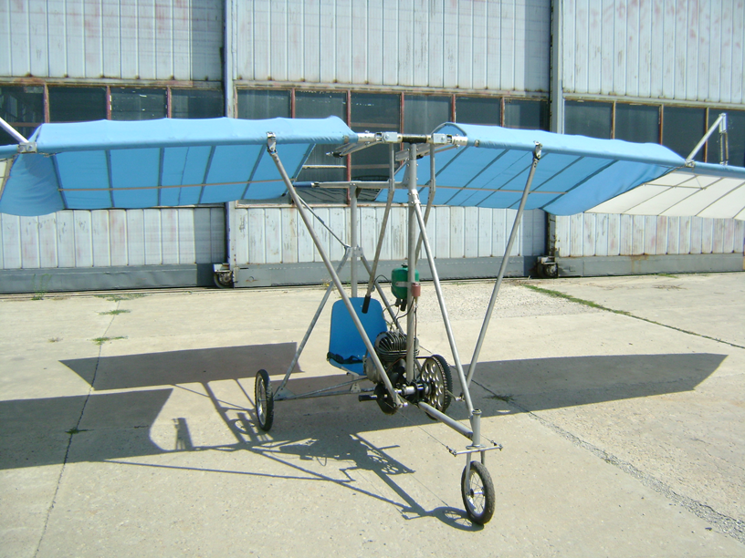 Flapping Wing: Manned ornithopter with passive articulated adaptive wing