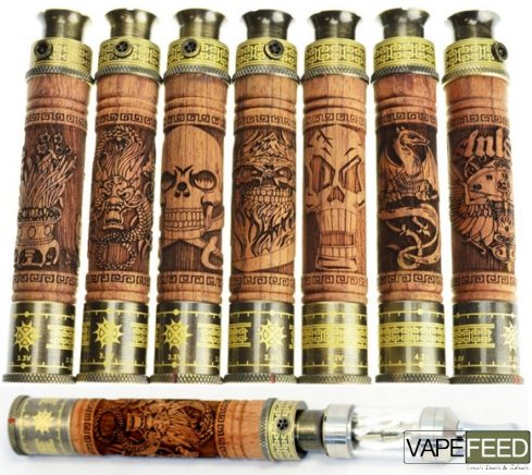 VapeFeed: X-FIRE CARVED WOODEN MOD SKULL HAND CARVED