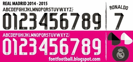 FONT FOOTBALL: Font Vector Real Madrid 2014 2015 Kit