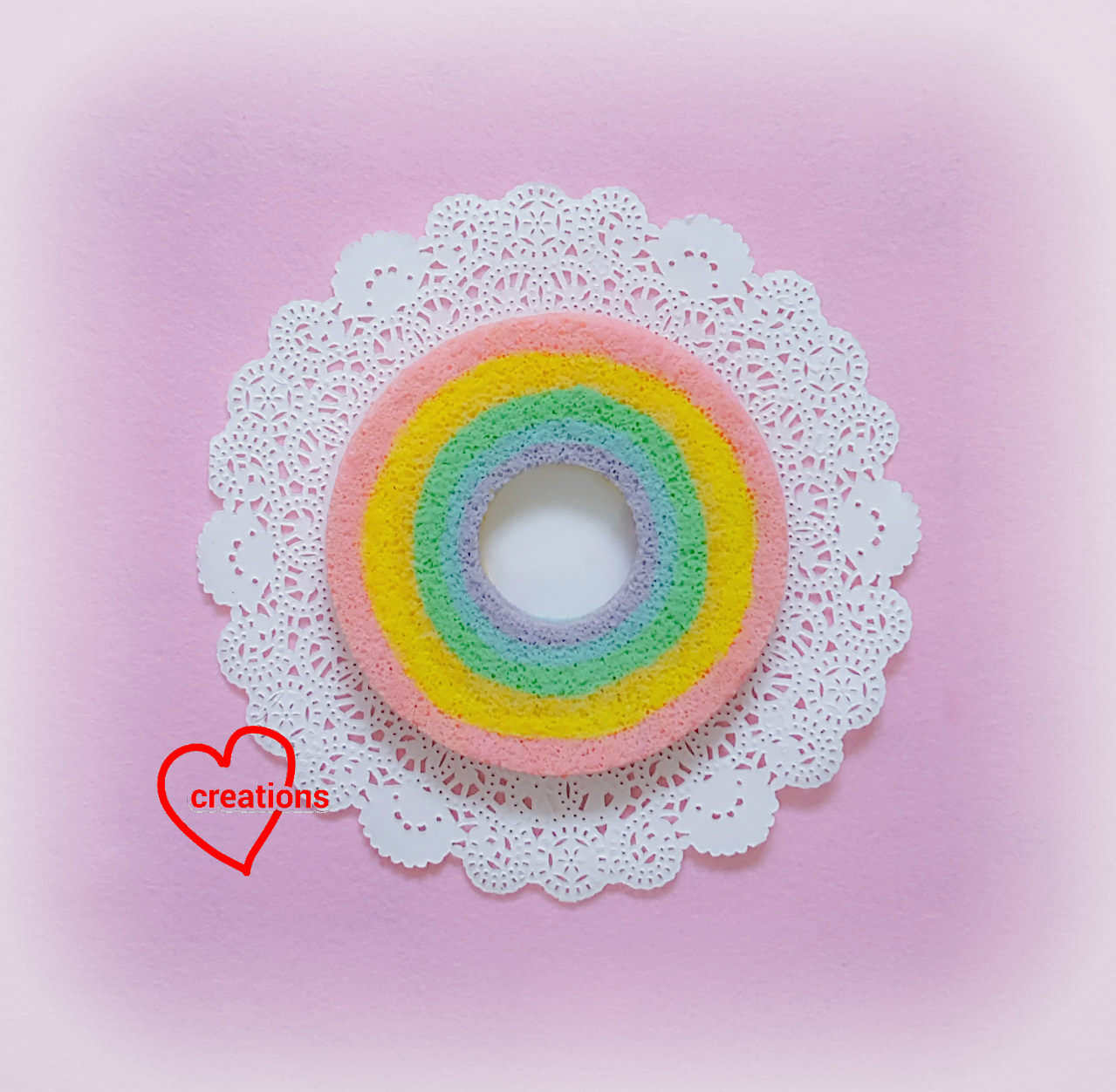 Loving Creations for You: Pastel Chiffon Cake Rainbows