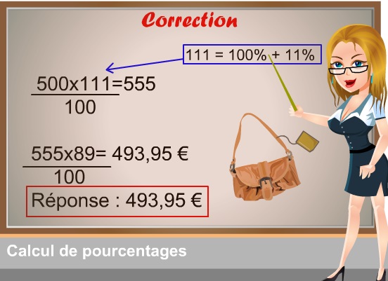 QCM-CONCOURS-GRATUITS: 21 correction problème avec pourcentage QCM-CONCOURS-GRATUITS: 21 correction problème avec pourcentage