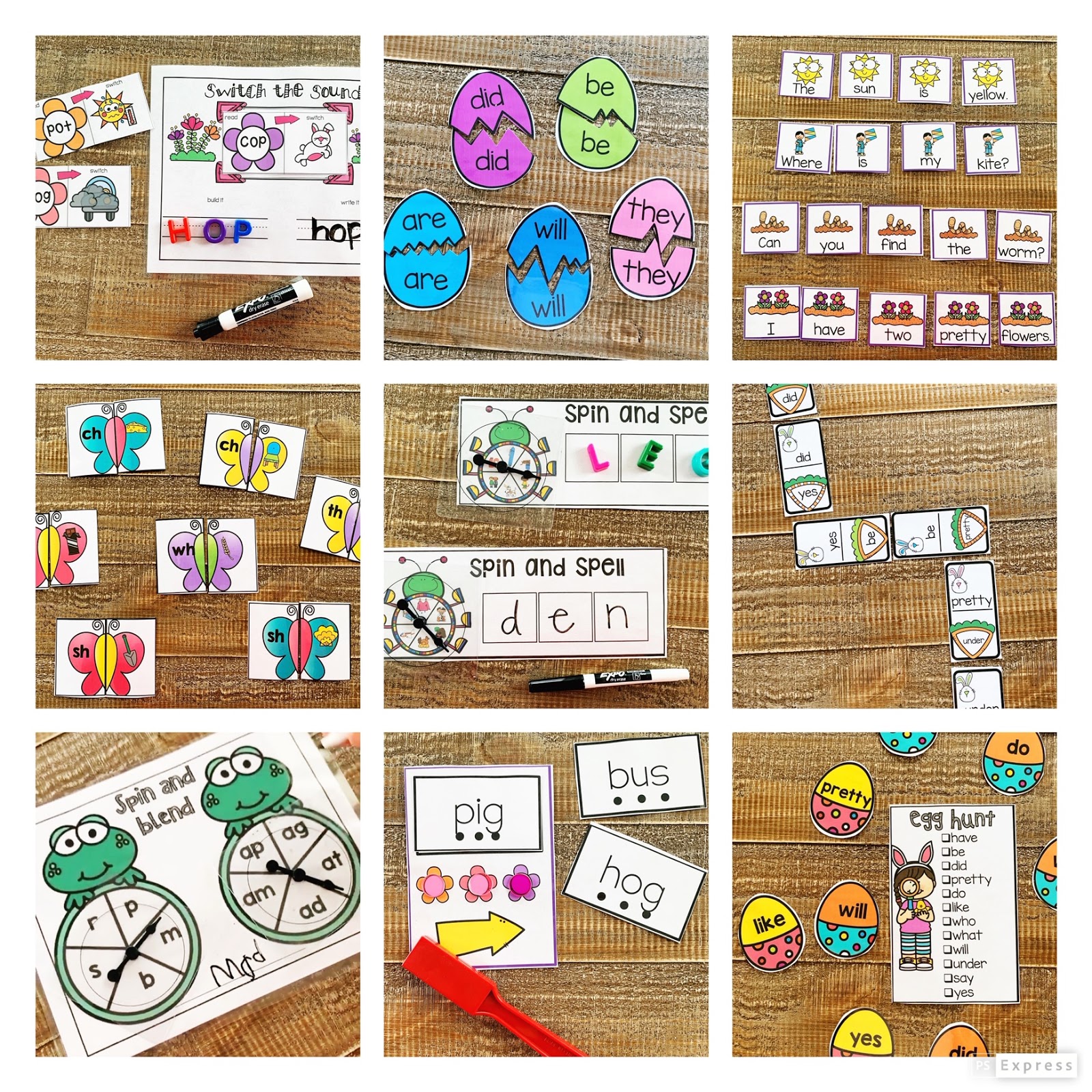 Spring Literacy Centers for Kindergarten | Busy Hands and Minds