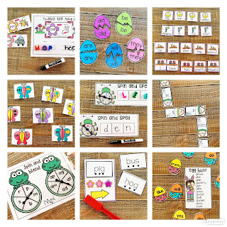Spring Literacy Centers for Kindergarten | Busy Hands and Minds