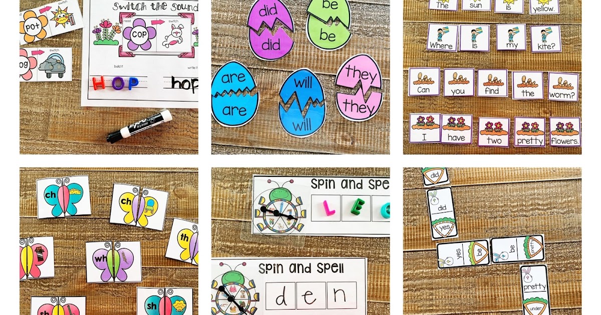 Spring Literacy Centers for Kindergarten | Busy Hands and Minds