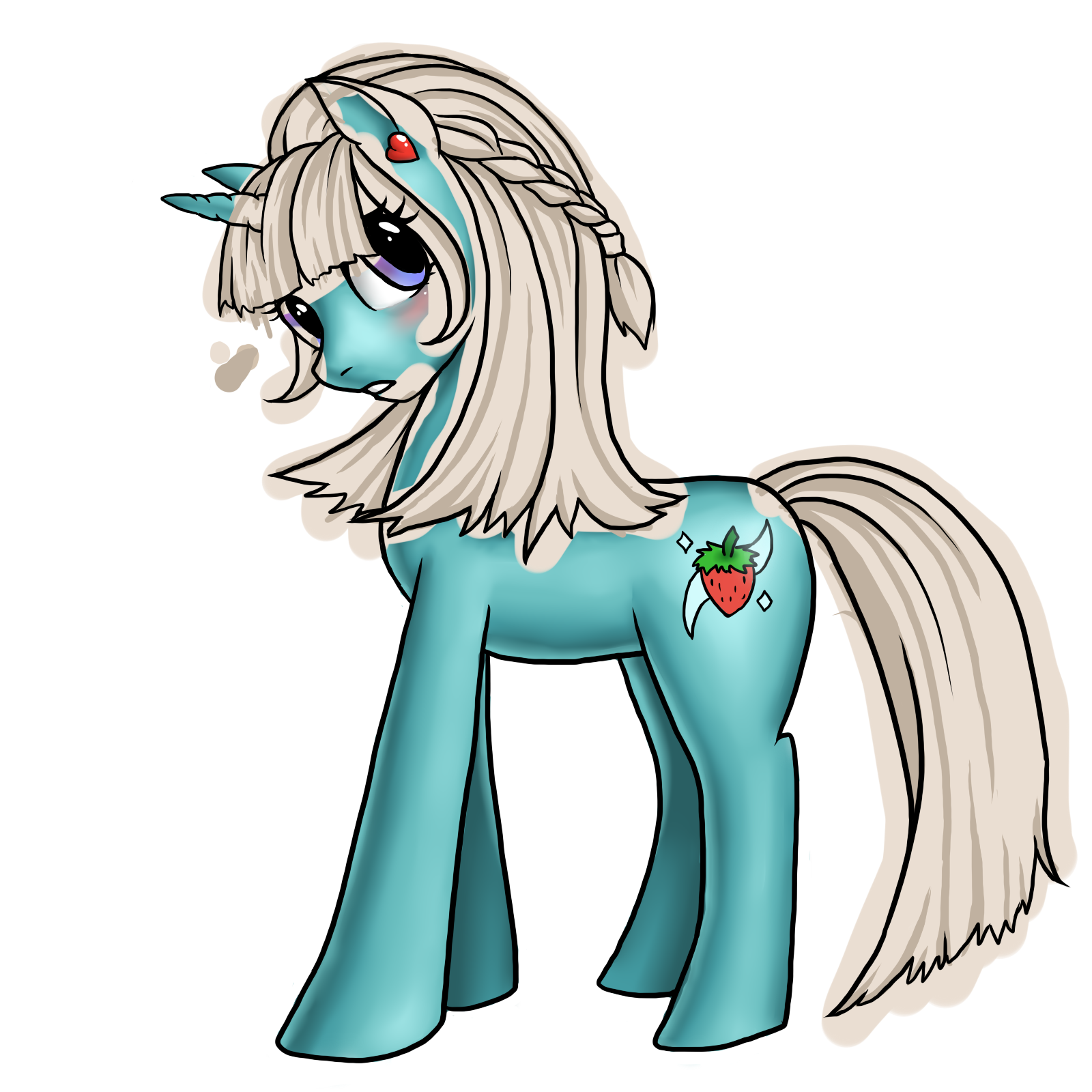 Artwork by KimiCookie: Paint Tool Sai tutorial, My little Pony edition.