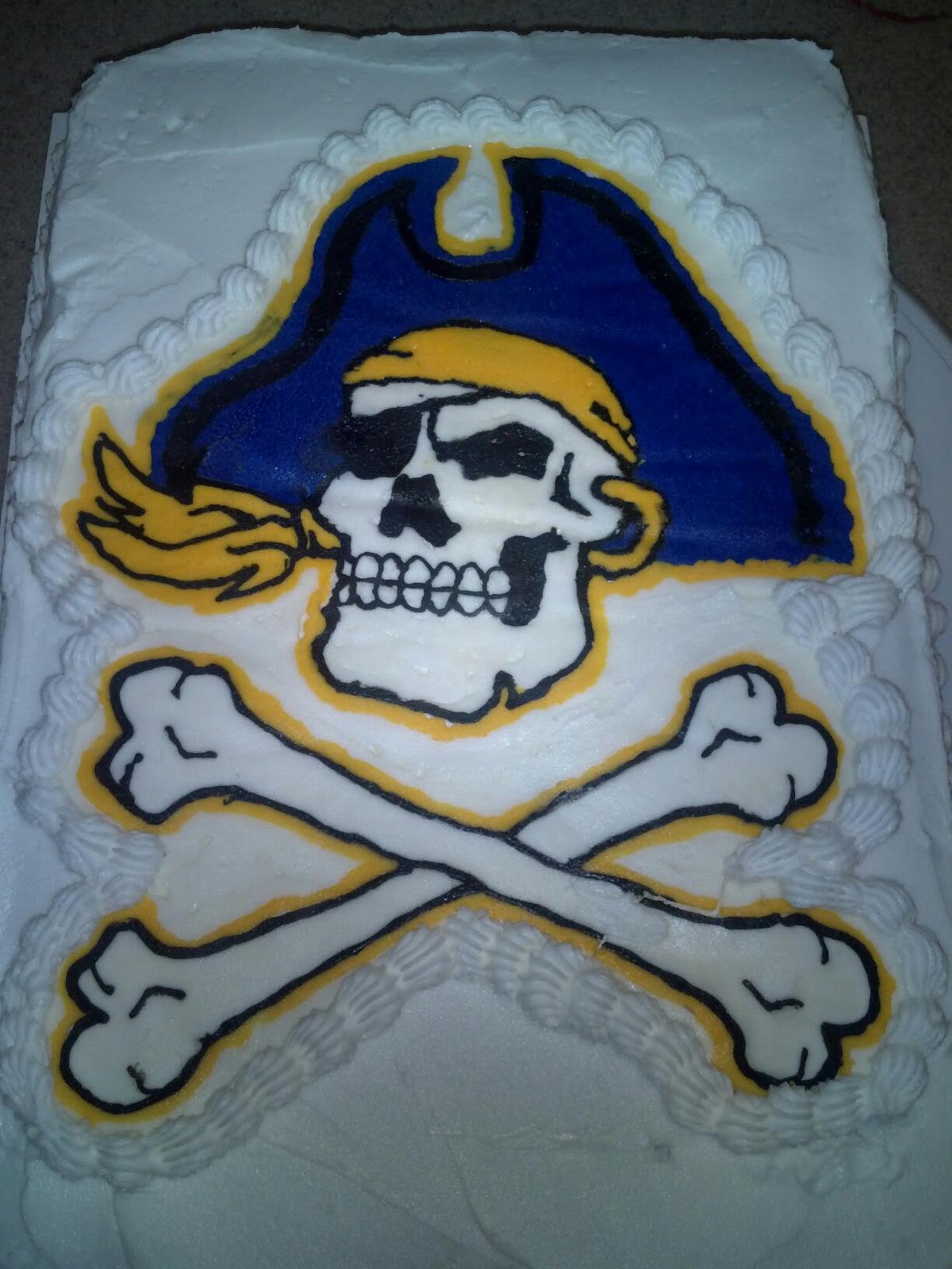 Stuff: ECU Pirate skull cake