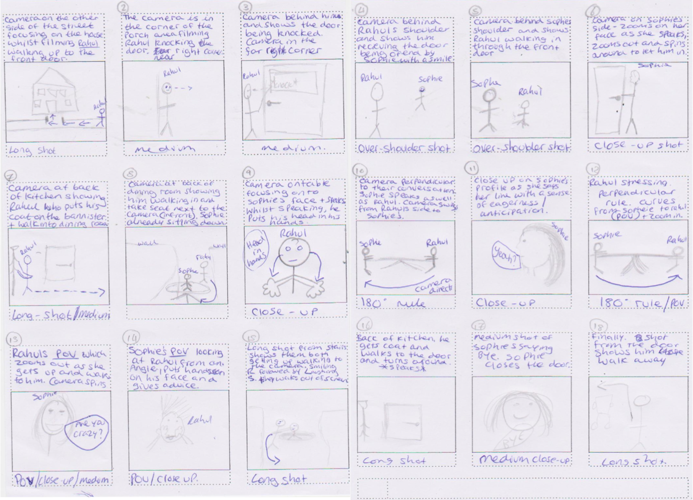 ROOP ARORA AS MEDIA BLOG: Preliminary Task -- Storyboard