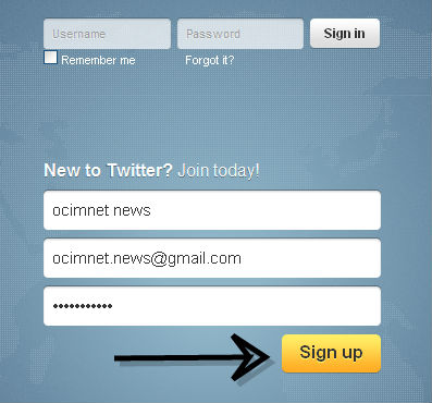 Kata-Kata Online: Twitter Login Sign Up