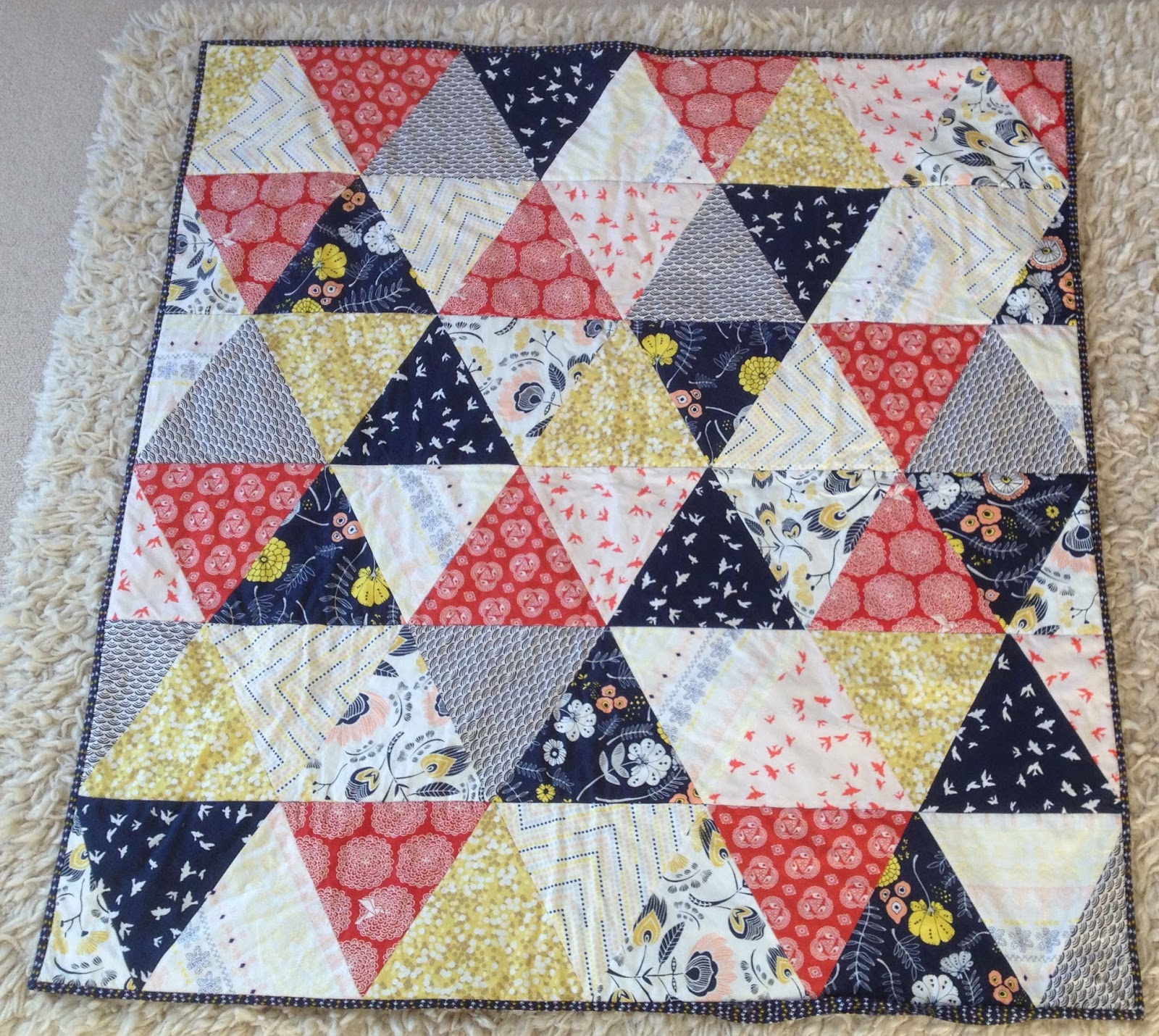 M is for make: Made: the Triangle Quilt