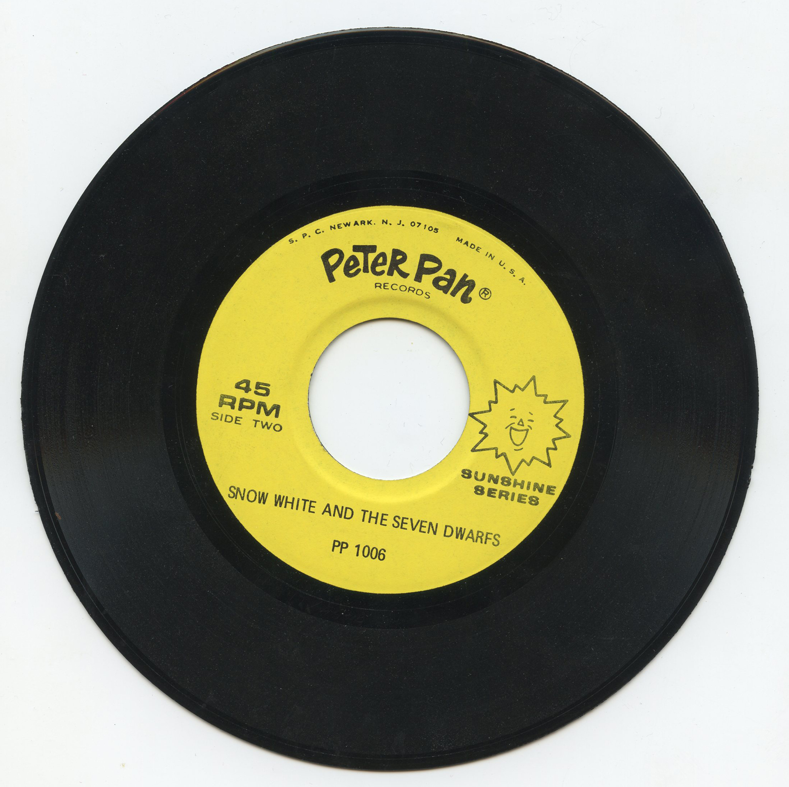 Filmic Light - Snow White Archive: Peter Pan Records - Snow White 78/45 rpm