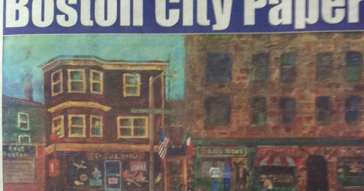 art by michael perchard: "Front Page Boston Paper!"