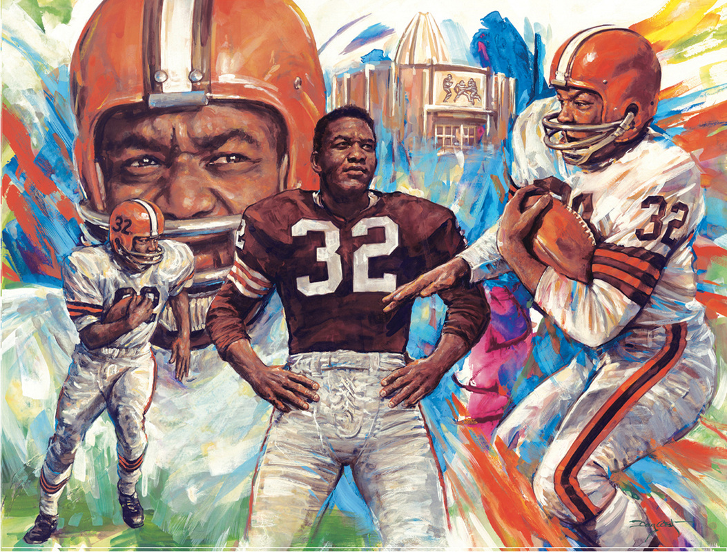 Pro Football Journal Presents: NFL Art: Jim Brown by Doug West