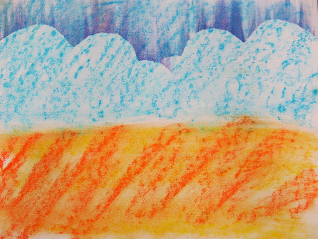 Cassie Stephens: In the Art Room: Desert Landscapes with Third Grade