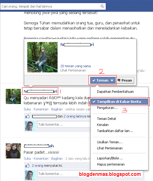 Community Jrx: Cara Menyembunyikan Status Teman Facebook