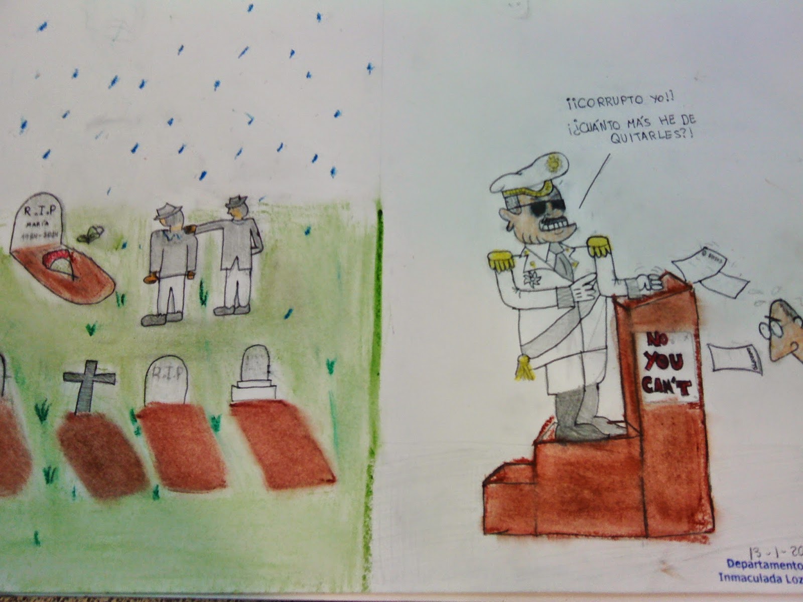 4º ESO EPVA: LÁMINA 14 .- DIBUJO DRAMÁTICO TRÁGICO Y OTRO DRAMÁTICO ...